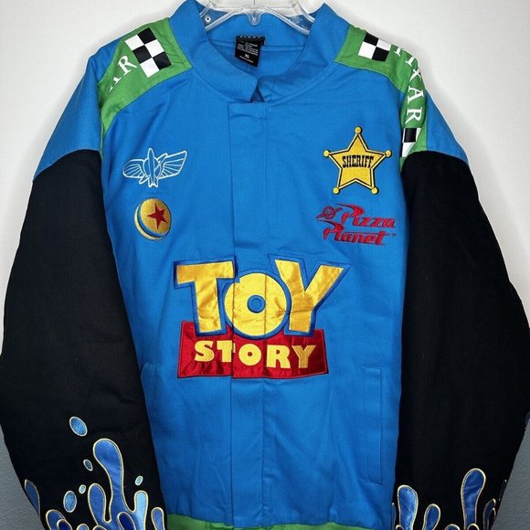 Rare | Jackets & Coats | Toy Story Racing Jacket Xl New Boxed Lunch ...